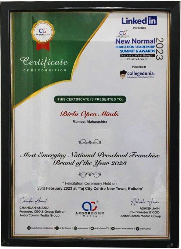 Birla Open Minds Awards l Achievements in Education